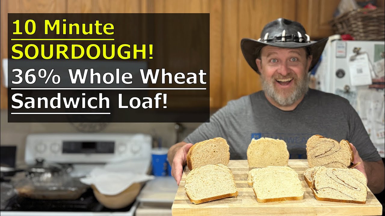 36% Whole Wheat Sandwich Loaf | Soft, Fluffy & Foolproof Sourdough ...