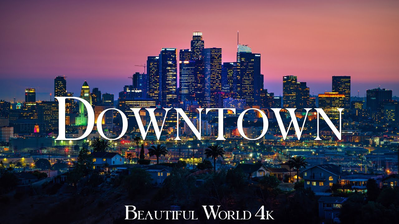Downtown 4K Relaxation Film - Relaxing Piano Music - Travel Nature ...