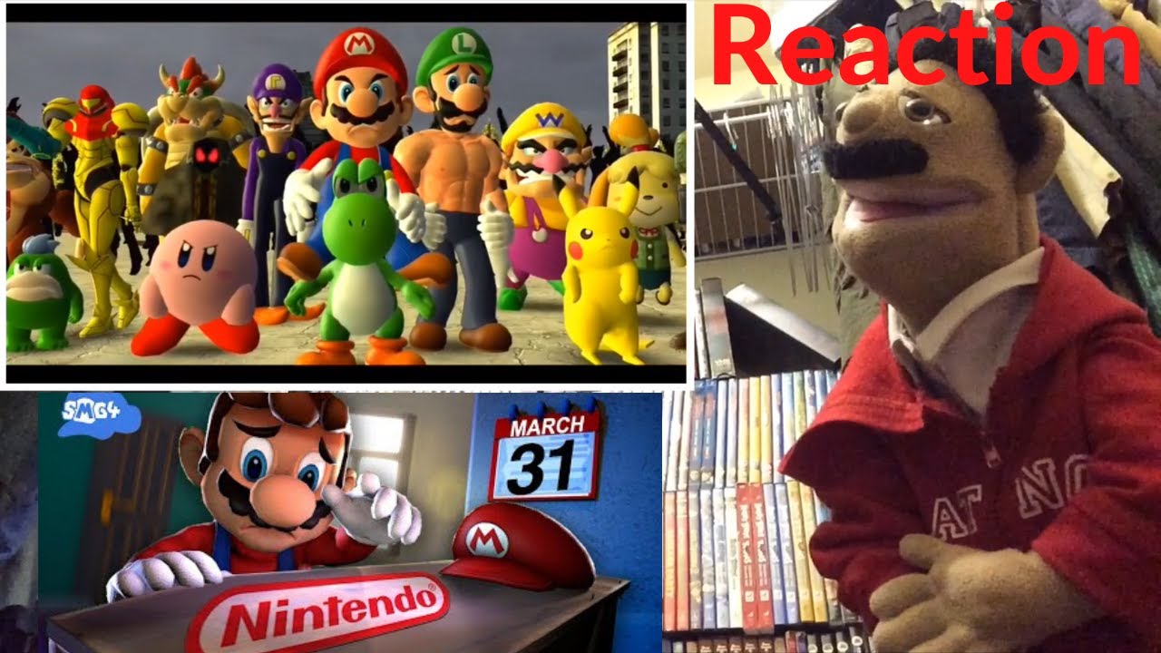 SMG4: Nintendo Gets Deleted Reaction (Puppet Reaction) - YouTube