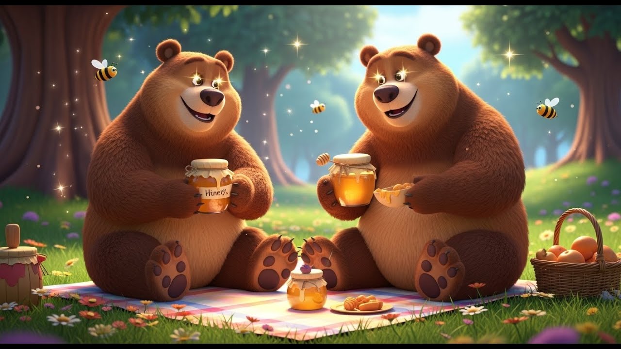 Counting Bears Having Honey Picnic 🍯🐻 | Numbers Song for Kids | Learn ...