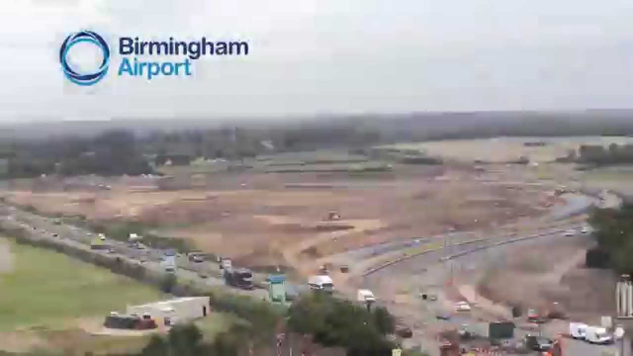Birmingham Airport Runway Extension Time-Lapse Video - YouTube