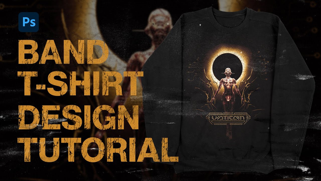 Designing a Shirt for a Metal Band l | Photoshop Tutorial - YouTube