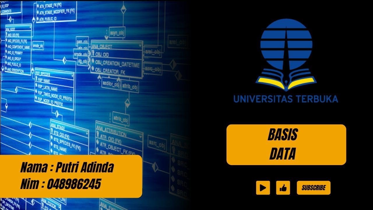 TUGAS 1 BASIS DATA - YouTube