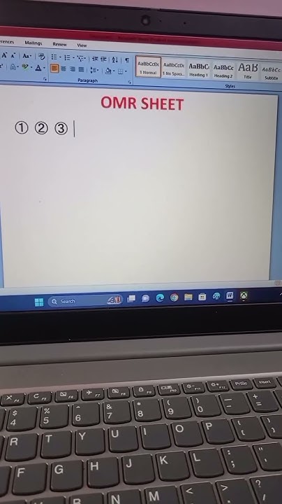 Shortcut for Create OMR SHEET #windows #electronicmail #computer #computereducation #omrsheet ...