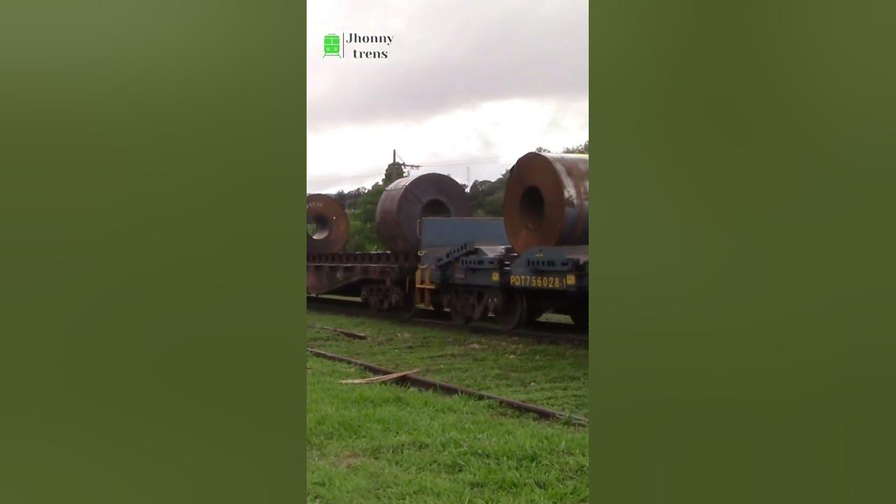 Locomotivas MRS #3852-3 e #3713-6 no bobineiro carregado em Louveira #shorts - YouTube