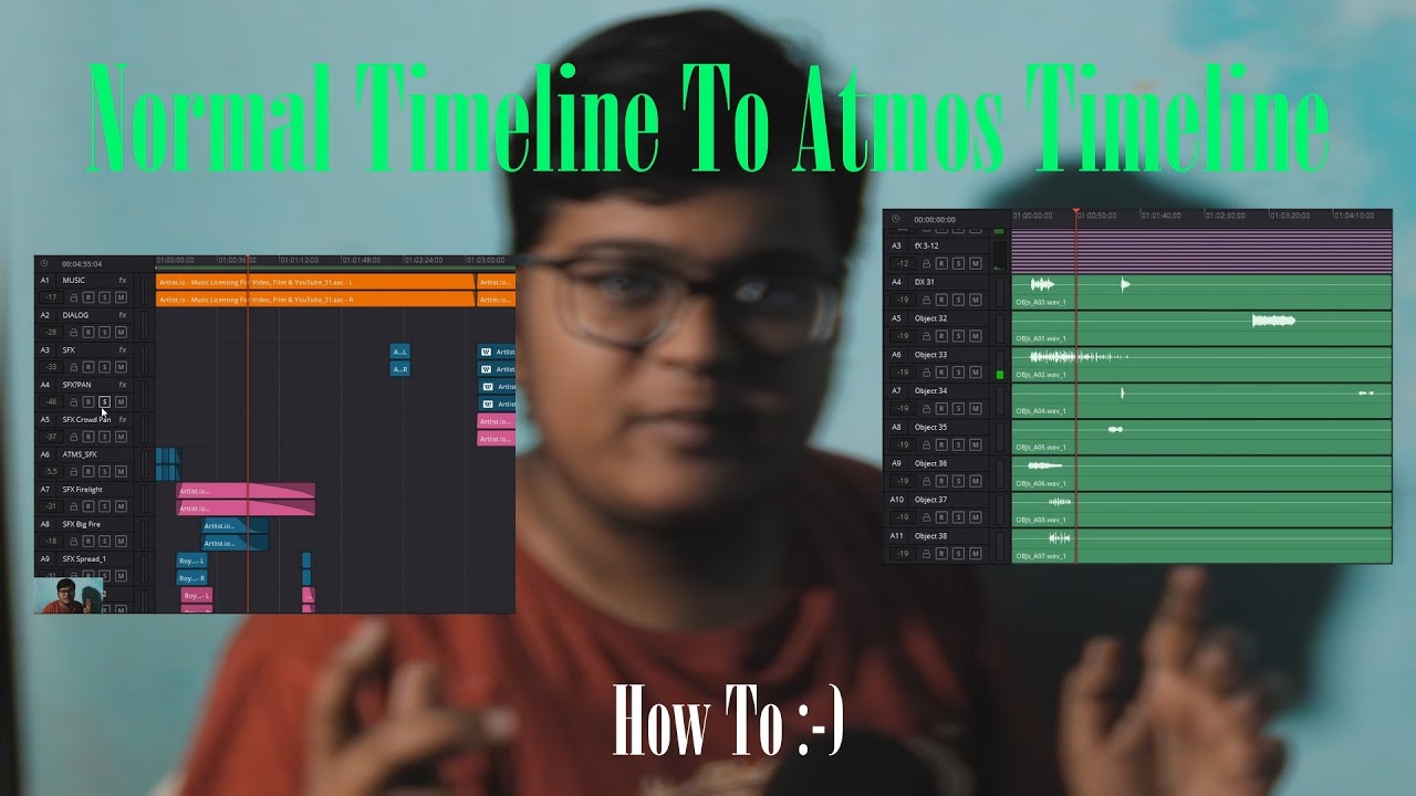 Converting a Normal Timeline to Dolby Atmos Timeline - YouTube