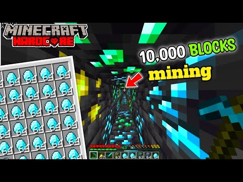 I Mined 10000 blocks in MINECRAFT HARDCORE and THIS HAPPENED | Unbelievable outcome - YouTube