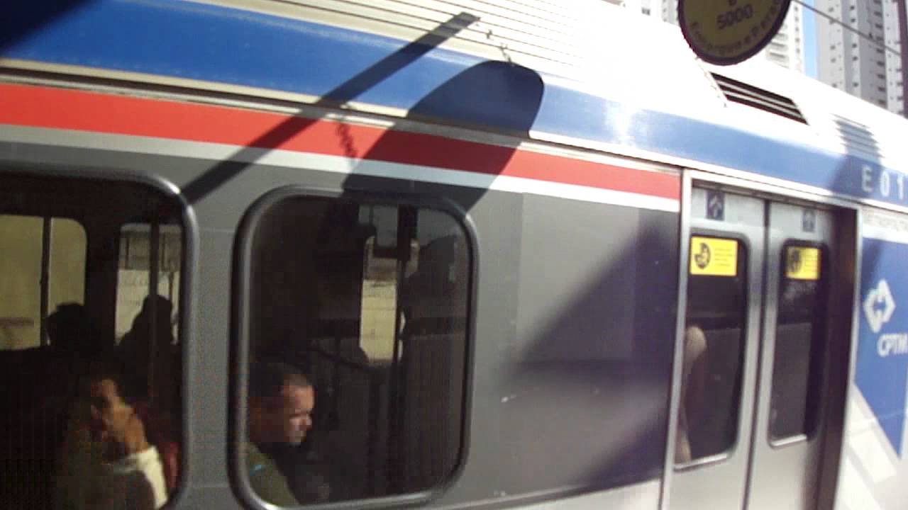 CPTM Diamond Line - 3000 series leaving Palmeiras-Barra Funda ...