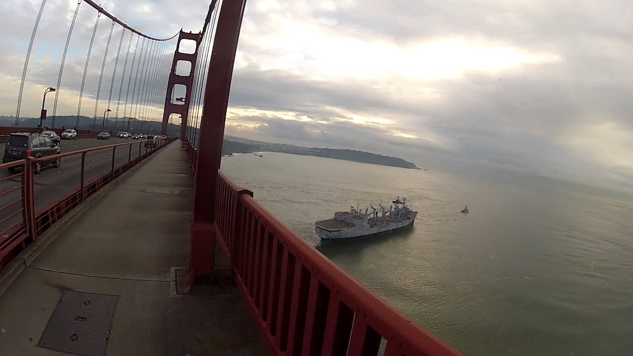 Ghost Ship under the Golden Gate Bridge - YouTube