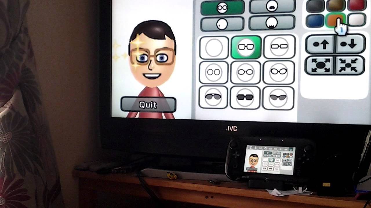 Creating a mii person for the wii - YouTube