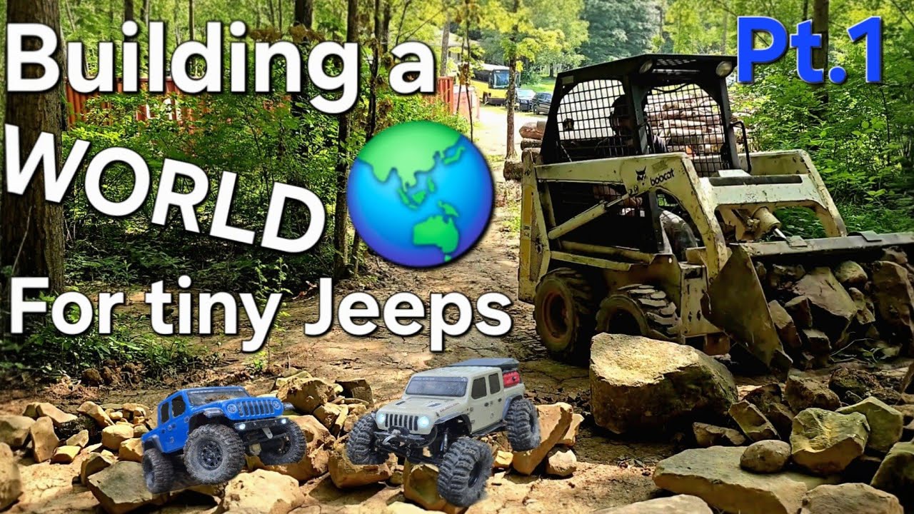 Epic Crawler course build! Building scale trails for micro crawlers in ...