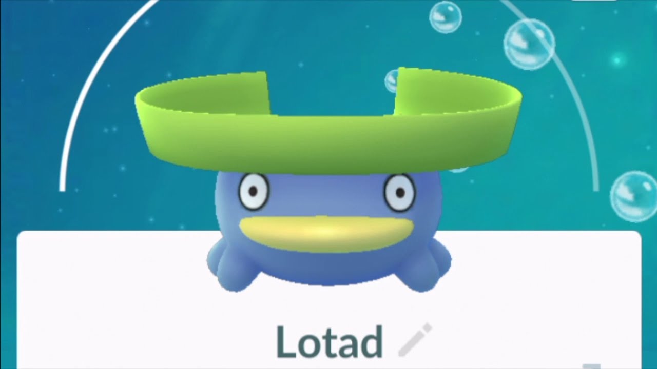 Pokemon GO Lotad Pokedex 360 Degree View - YouTube