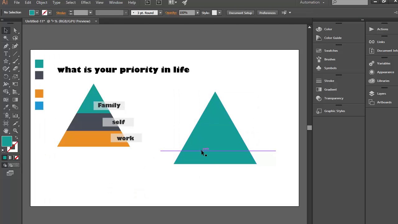 Infographic In Adobe Illustrator Divide Shape In Illustrator Infographic In Adobe Illustrator Divide Shape In Illustrator