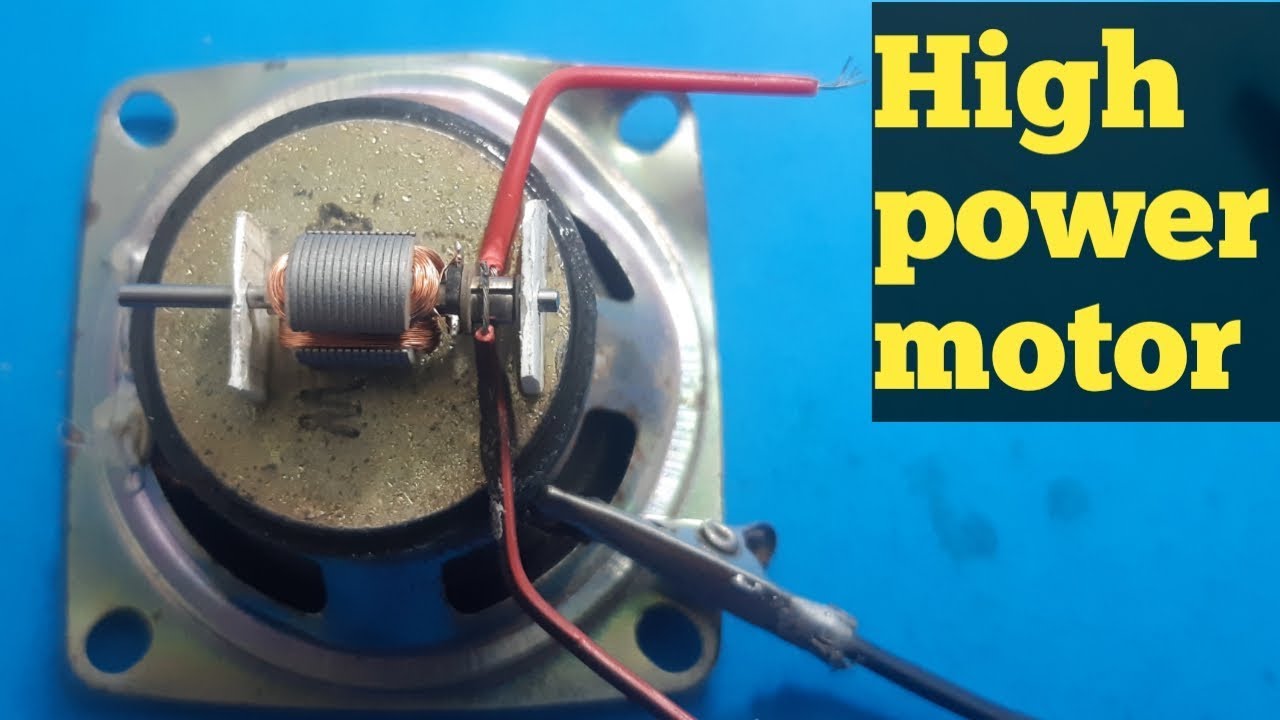 how to make high power moter |mini moter with spekar | - YouTube