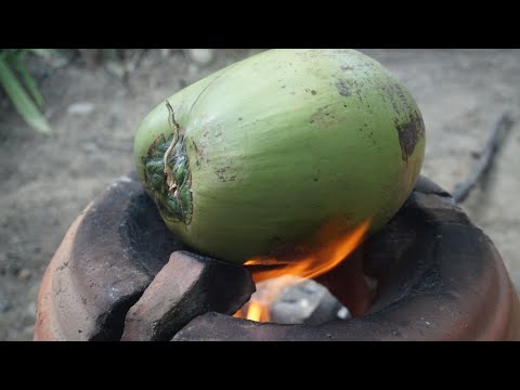 Experiment : What Will Happen If You Boiling Coconut Water With Wood ...