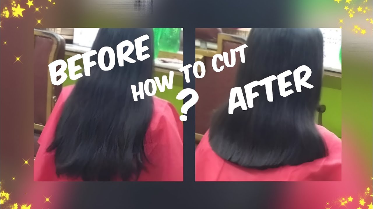 See before and after hair cut ## And see how to cut,,? - YouTube