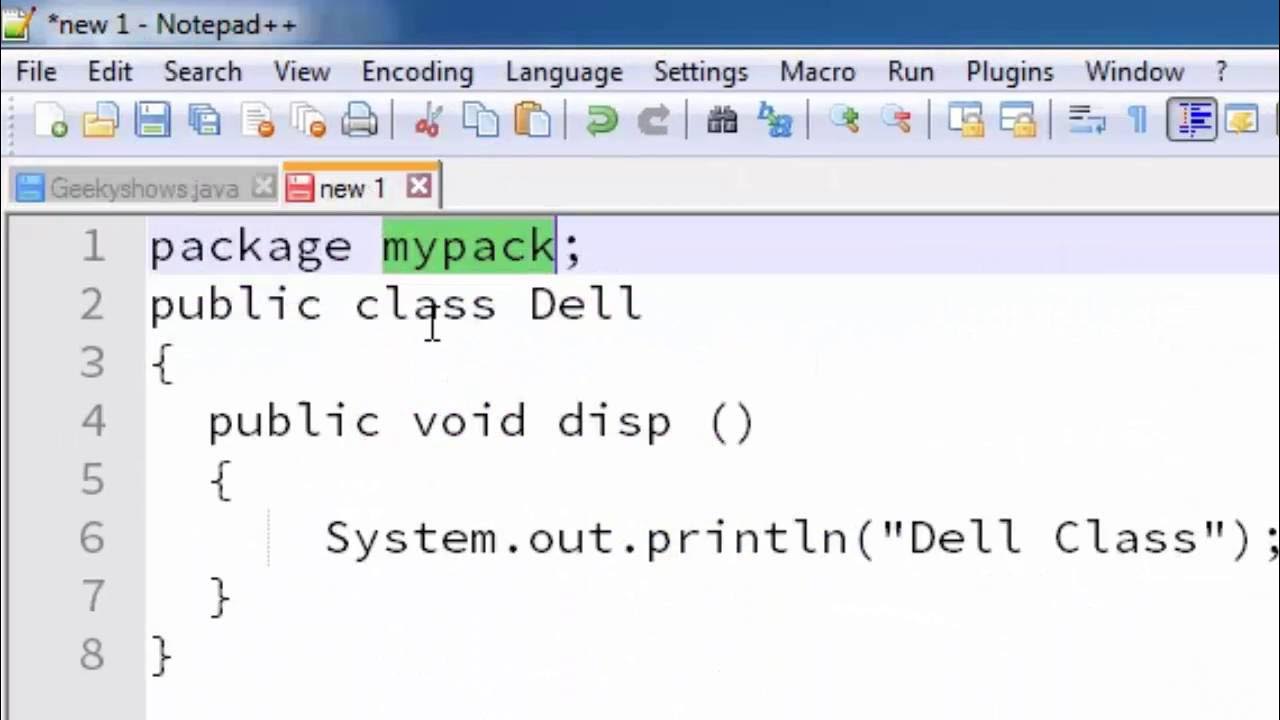 148. Create and Save Package for notepad user in Java Programming (Hindi) - YouTube
