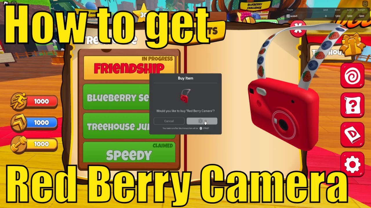 How to get Red Berry Camera in Danimals Adventure World | 83k STOCK ...