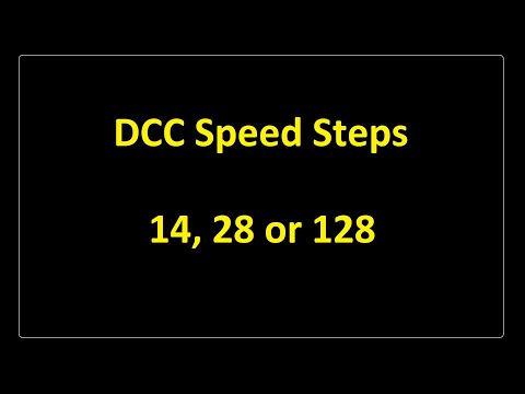 DCC Speed Steps 14 28 or 128 a quick look - YouTube