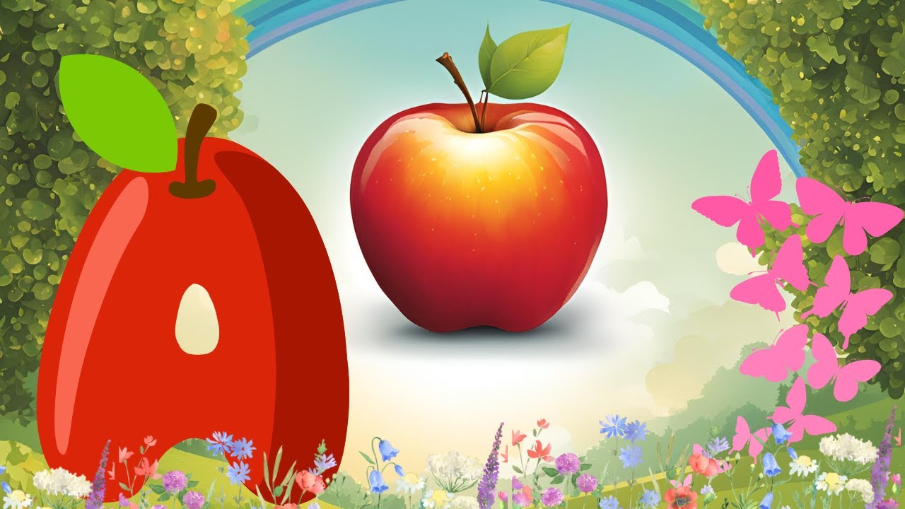 A for apple | Learn A to Z | Kids Vocabulary | Learn Alphabets with ...