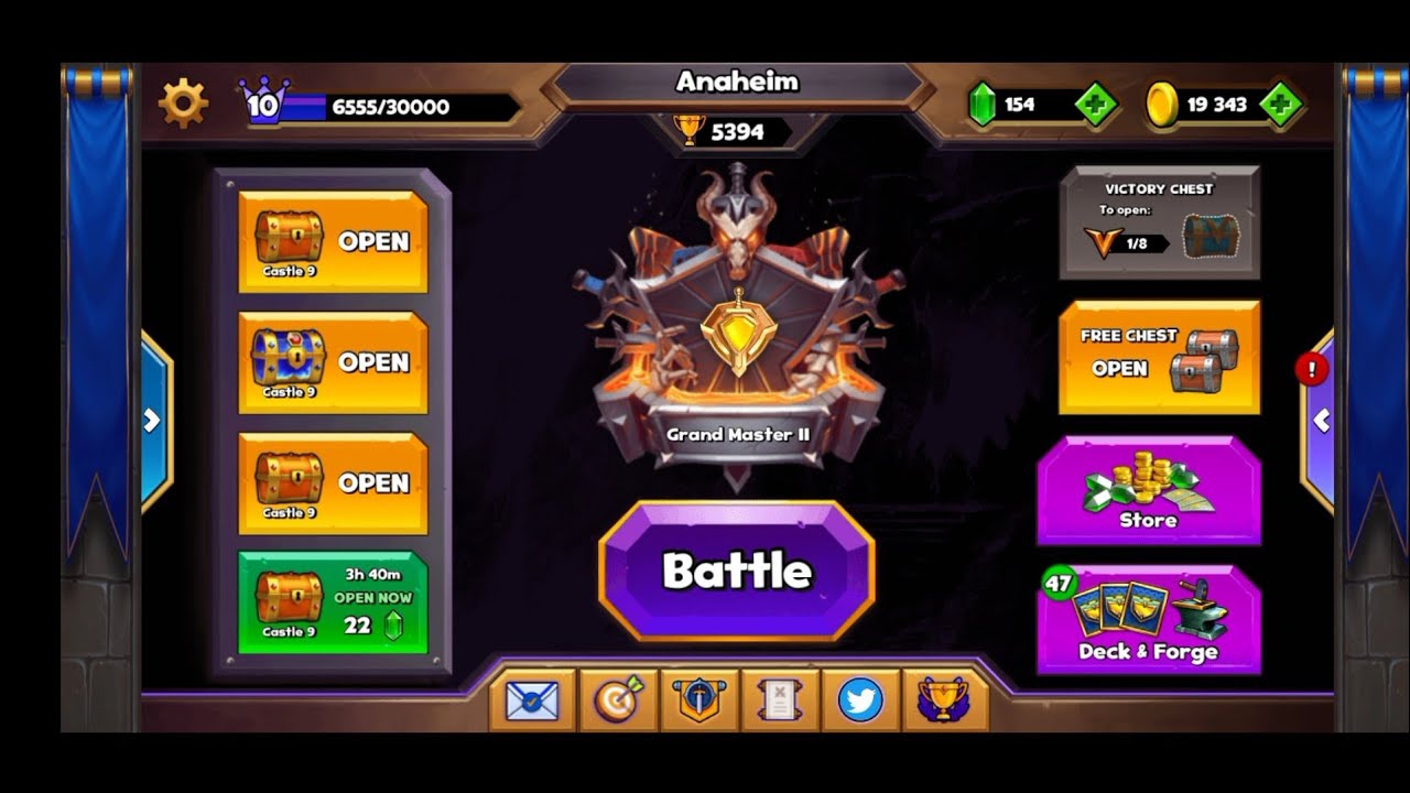 Chest opening and push rank go into grandmaster 2.Legendary card on ...