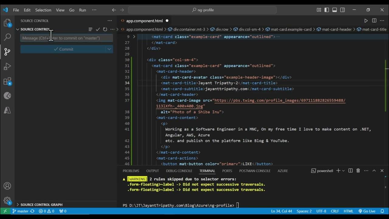 Deploying Angular apps in Azure Blob Storage with CI/CD Integration 🚀 - YouTube