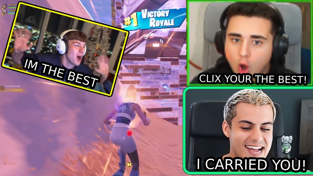 CLIX RON and LACY WIN a Game of TRIO CASH CUP (LACY GETS MAD) - YouTube