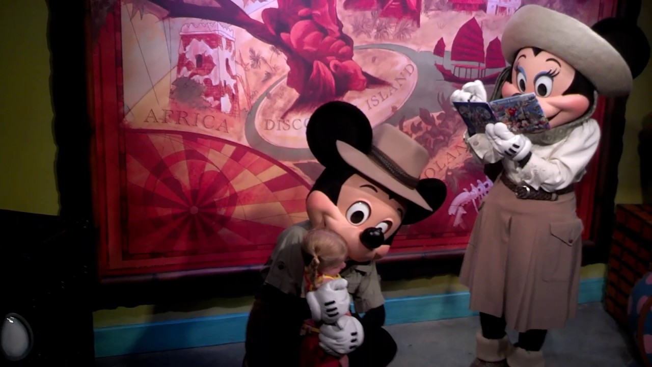 Abigail Meeting Mickey and Minnie at Animal Kingdom - YouTube
