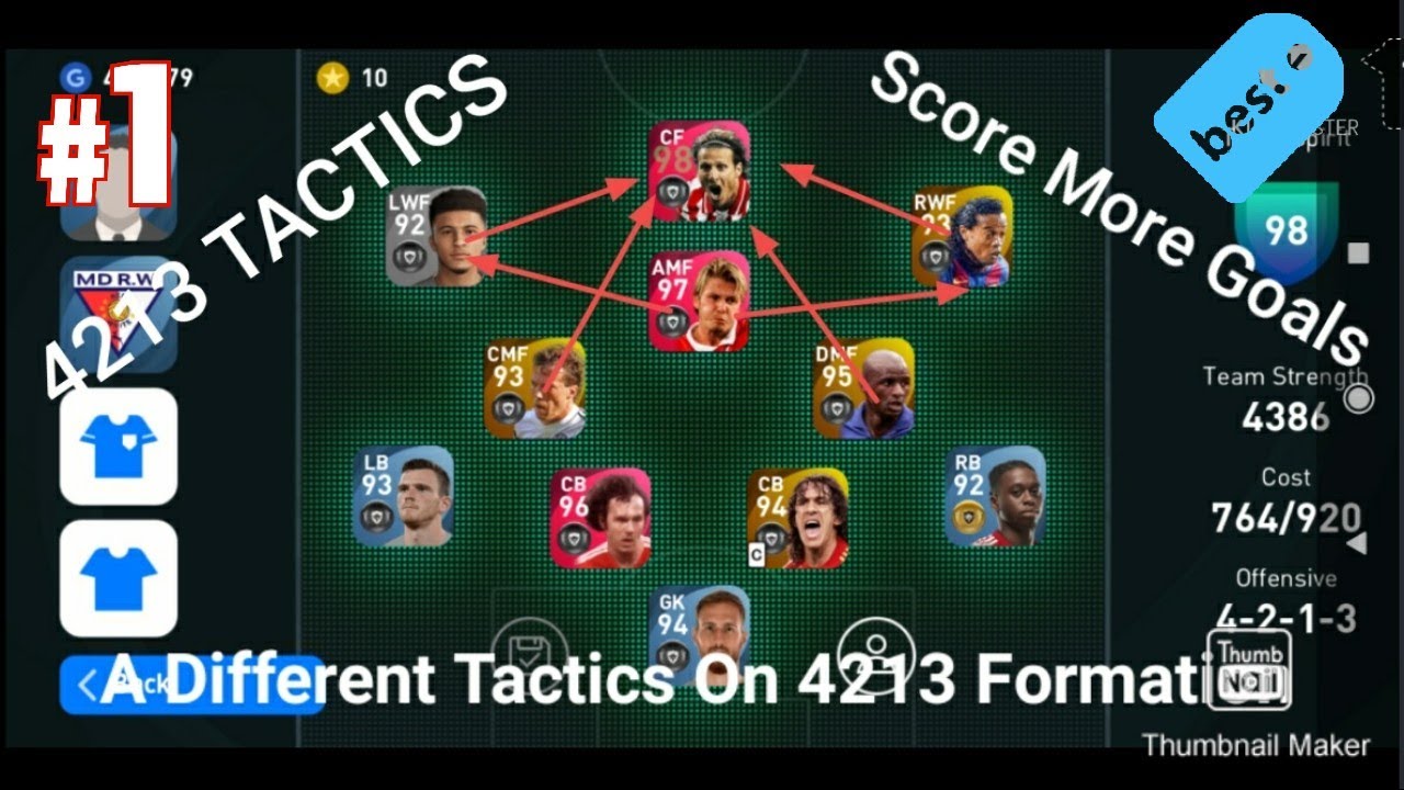 🔥A New Tactics In 4213 Formation🔥 and Some Skills And goals 😎 - YouTube