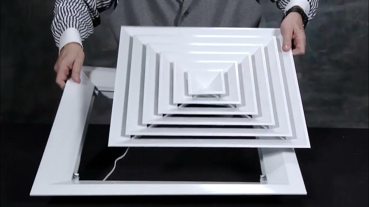 How to change airflow with our TRUaire T-Bar Diffuser - YouTube