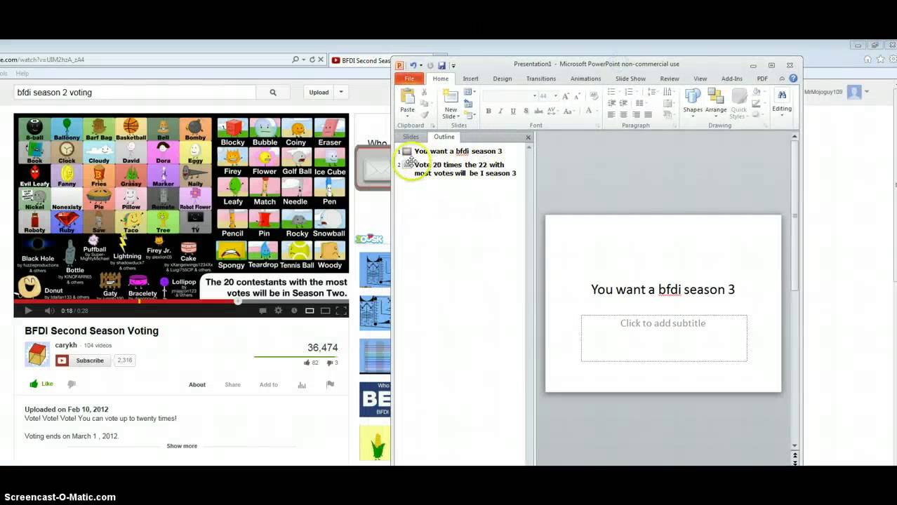 bfdi season 3 - YouTube