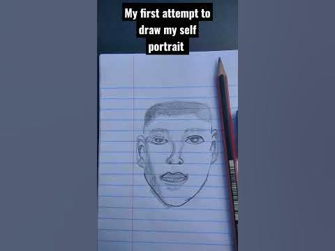 drawing my self portrait for the first time,hope you like it, I'm ...