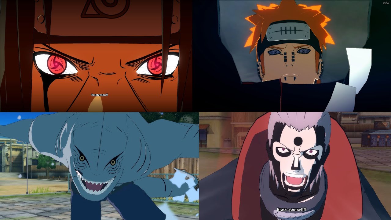 All Akatsuki Transformations Awakenings and Ultimate Jutsus - NARUTO ...