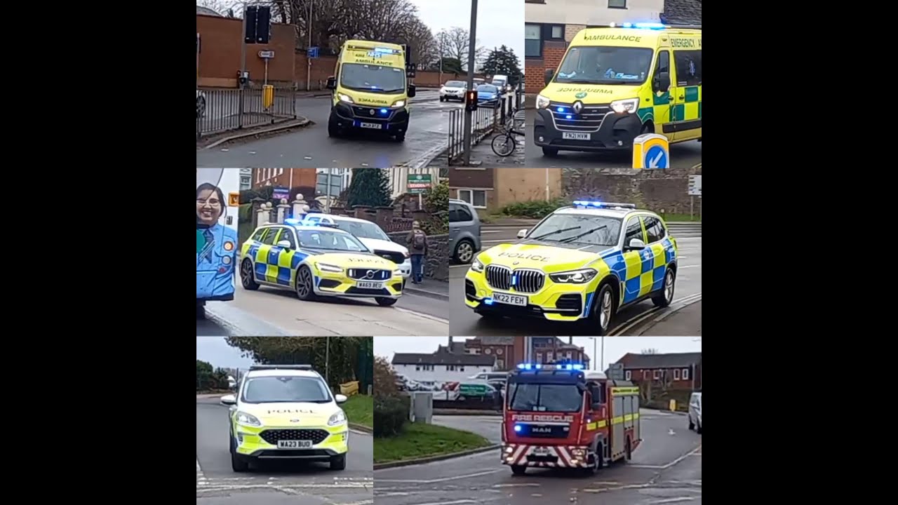 *NEW BMW X5 ARV!* Multiple police cars, DSFR Driver Training Fire ...