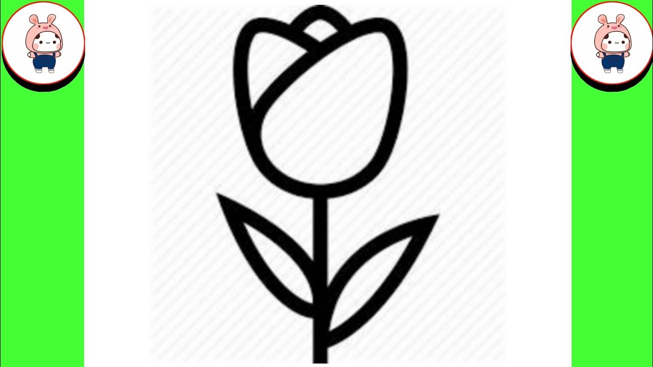 How to draw cute pretty rose step by step for beginners_Easy cute ...