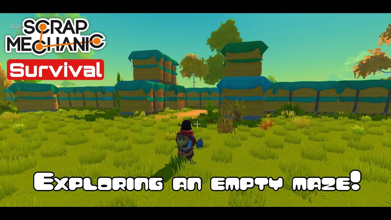 Exploring an empty maze... And taking a Haybot through it | Scrap ...