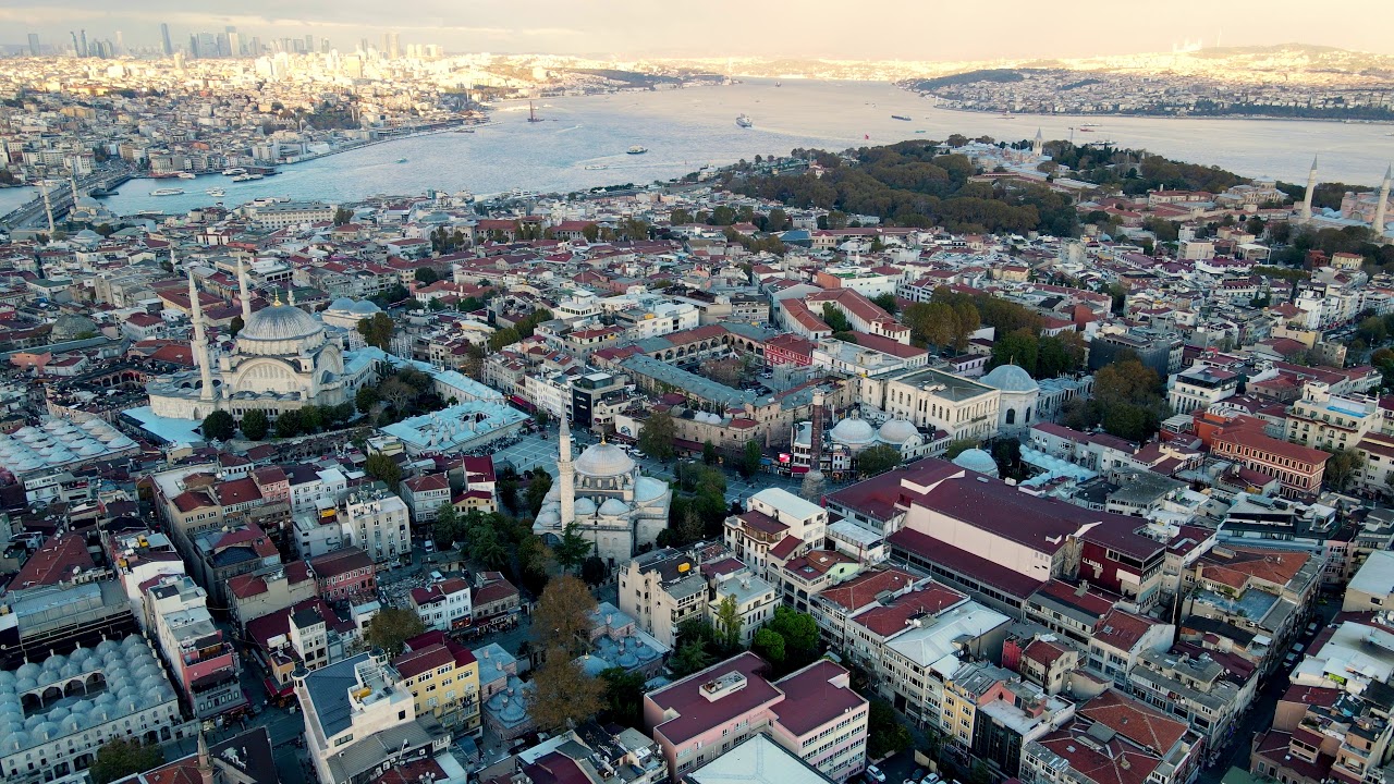 Istanbul 2/7 Yedi Tepe Seven Hills 4K Drone Çemberlitaş Column ...