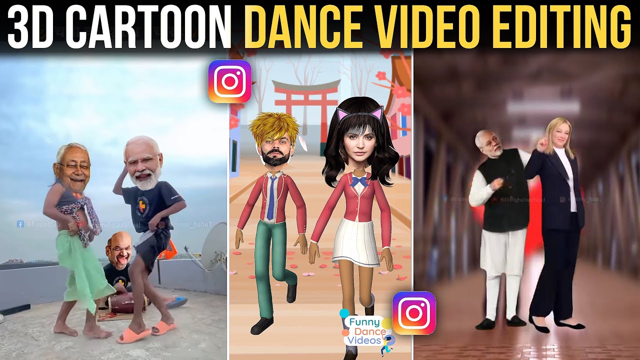 Viral Ai Cartoon Video Editing like Modi , Dhruv Rathee | Ai Face swap ...