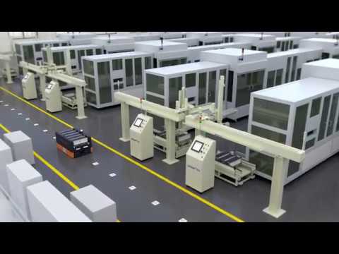 SolarMart Solar Cells Automation Logistics Line - YouTube