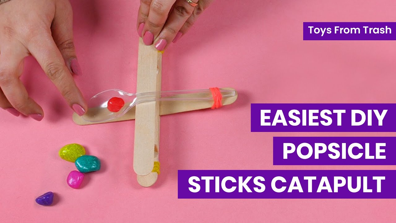 Toys From Trash - Learn How To Make Catapult Easily | DIY Stem Project ...