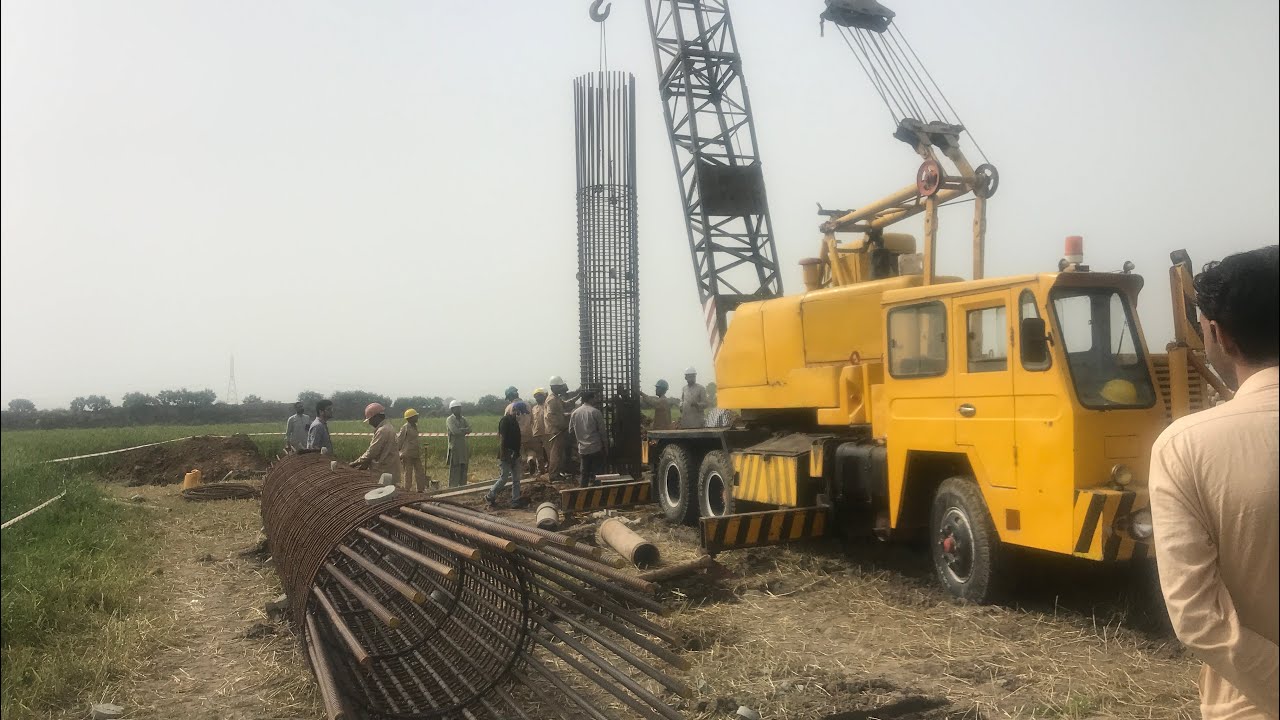 Pile Concrete Method for Transmission Lines - YouTube