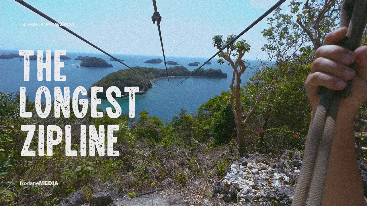 Hundred Islands Longest Zipline - Alaminos, Pangasinan, Philippines (4K ...