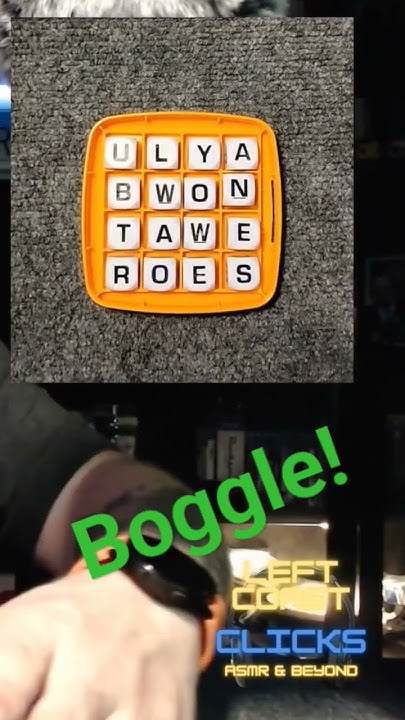 Boggle, let's Play! #ASMR #WordPuzzles - YouTube