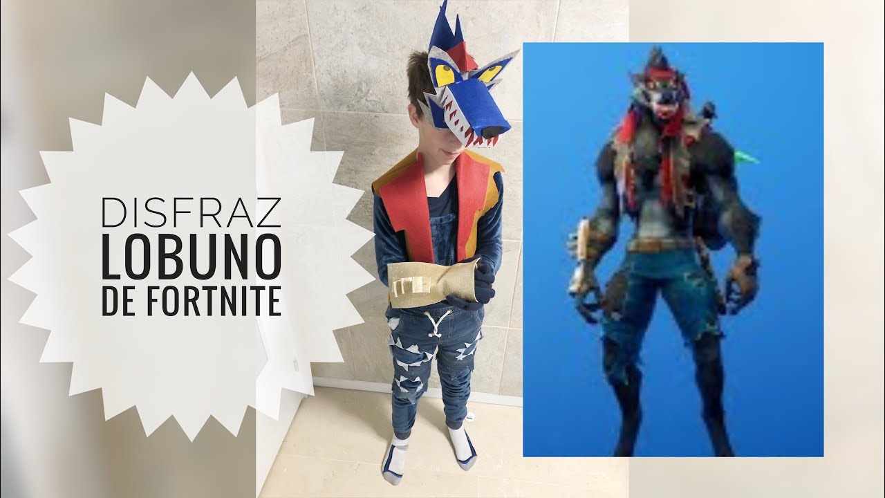 Cómo hacer un disfraz de Lobuno de Fortnite Halloween | carnaval | DIY ...