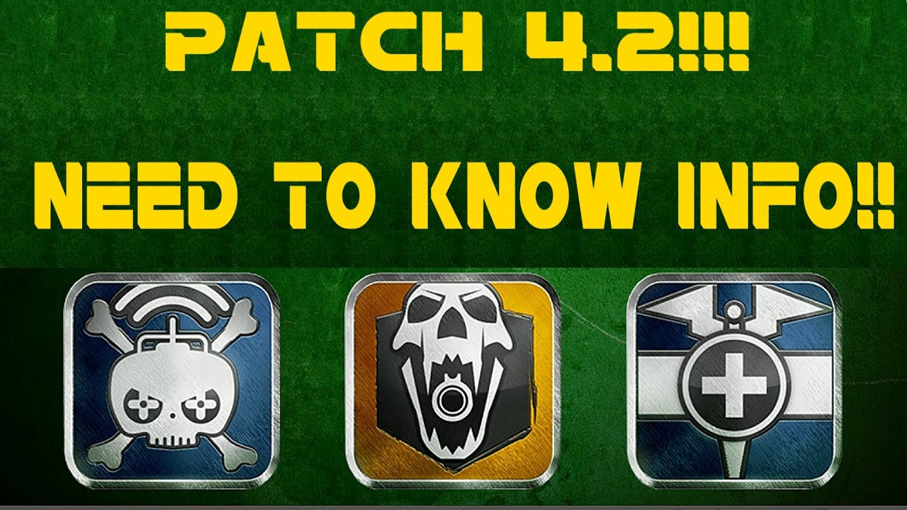 Patch 4.2 Things you NEED to know! | Rainbow six siege - YouTube
