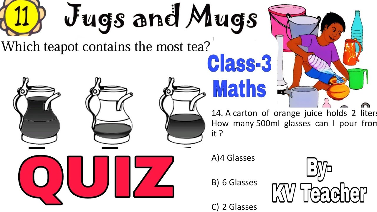 QUIZ Jugs And Mugs Class 3 Maths Chapter 11 MCQ Extra Question quiz-jugs-and-mugs-class-3-maths-chapter-11-mcq-extra-question