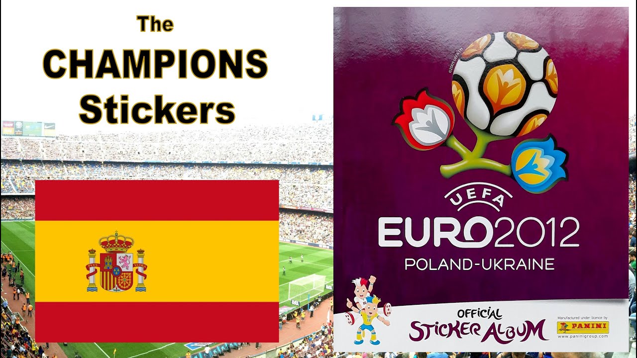 The CHAMPIONS Stickers of Panini UEFA Euro Album "EURO 2012" (Poland ...