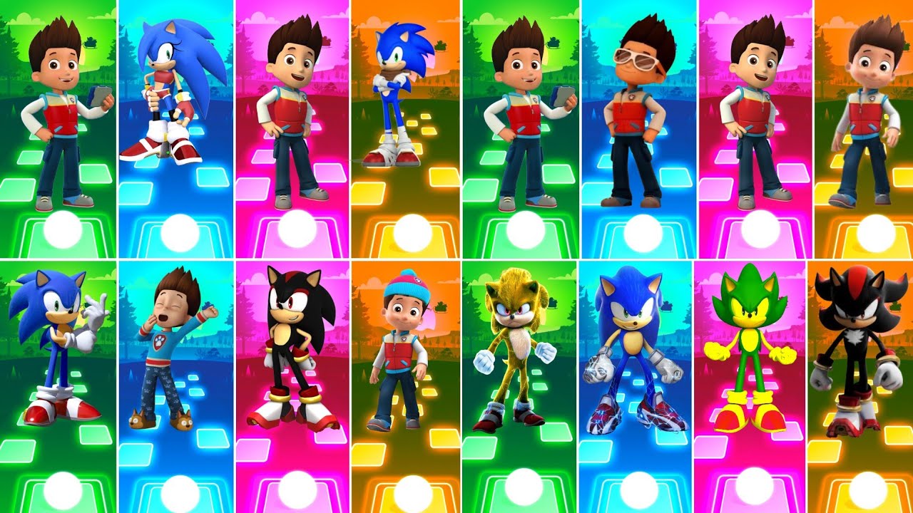 ALL Video Megamix 🎧🎧 Paw Patrol Ryder 🆚 Sonic the hedgehog 3 🎧🎵 Funny ...