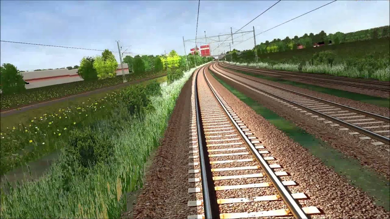 Superelevation in OpenRails - YouTube