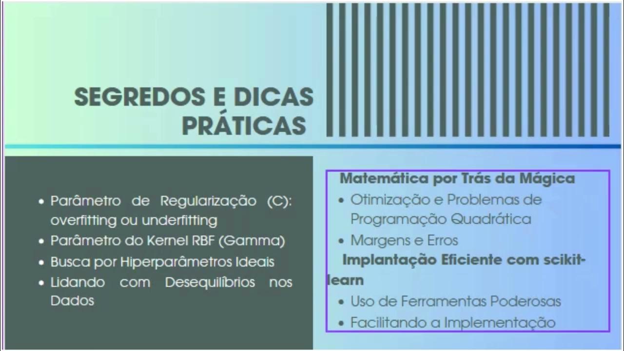 SVMs - AS MÁQUINAS DE VETORES DE SUPORTE - YouTube